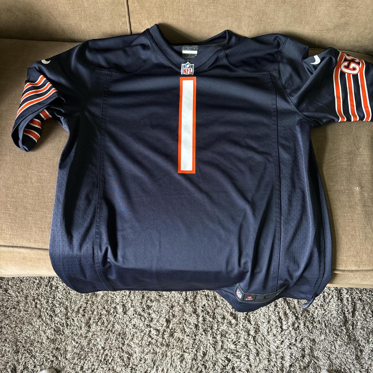 Chicago bears justin fields jersey only worn like 3... - Depop