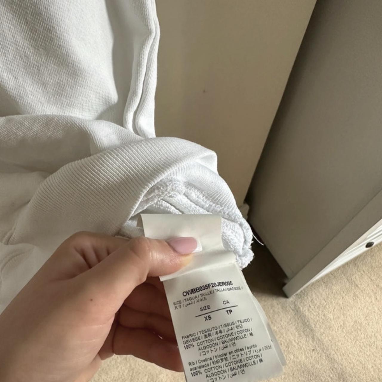 Unisex oversized off white reflective bird... - Depop