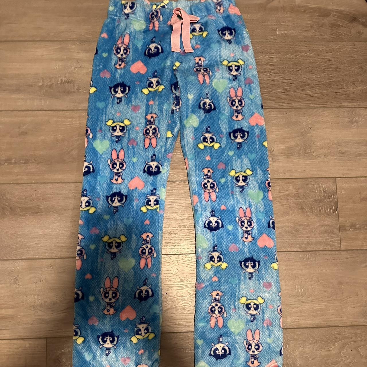 powerpuff girls pj pants size small - Depop