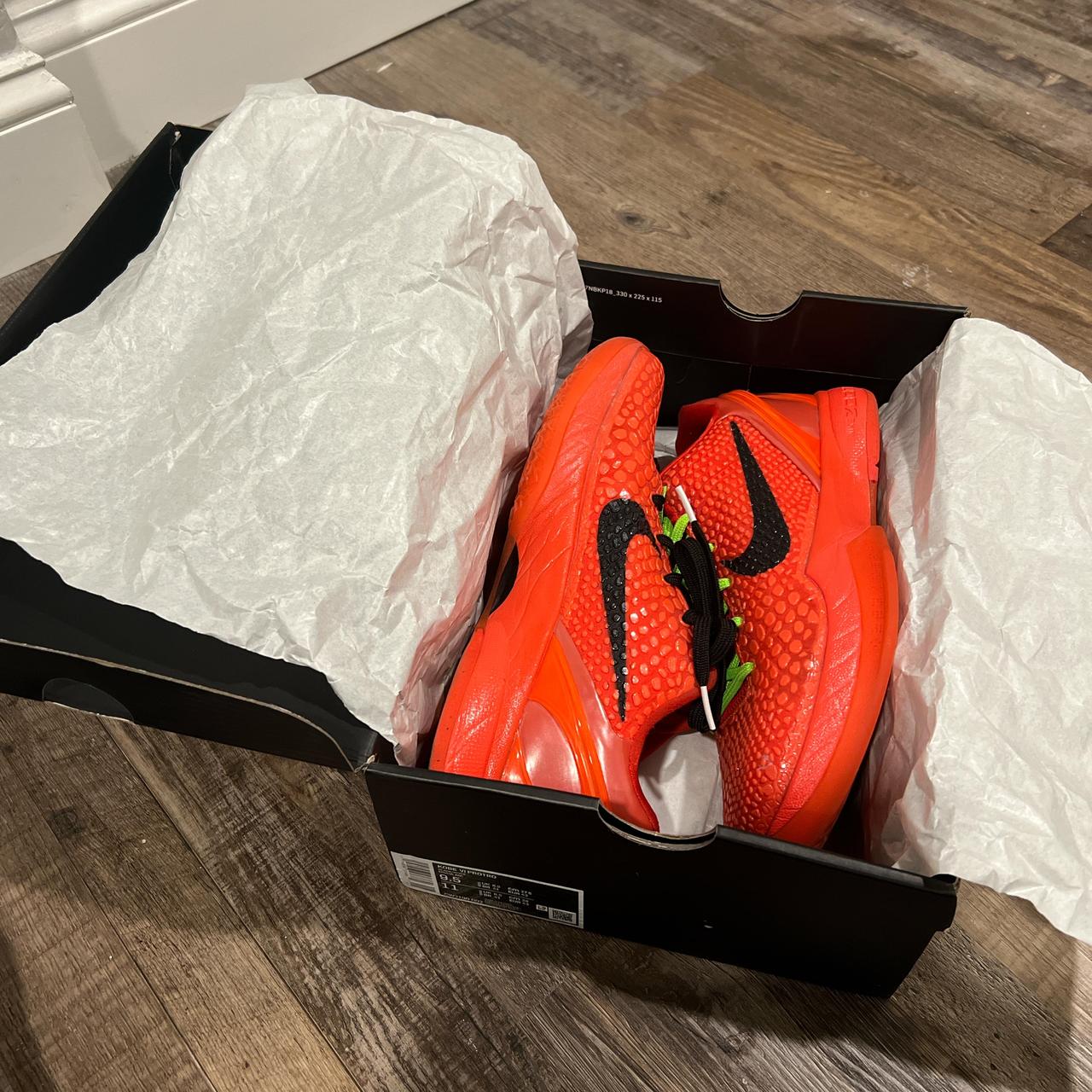 Missing insole and 1 green lace used Nike Kobe 6... - Depop
