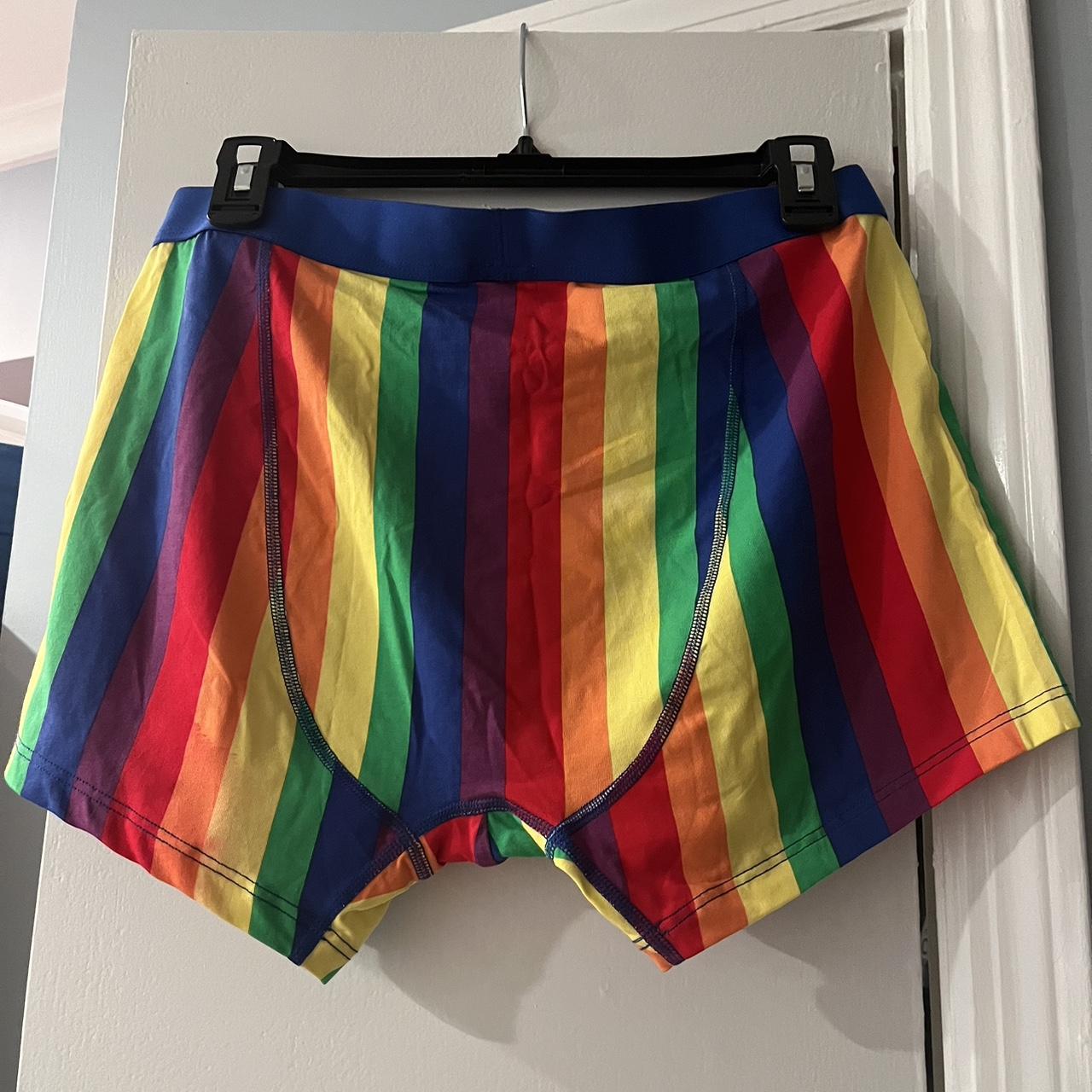 Happy Socks Pride boxer briefs. Never worn size... - Depop