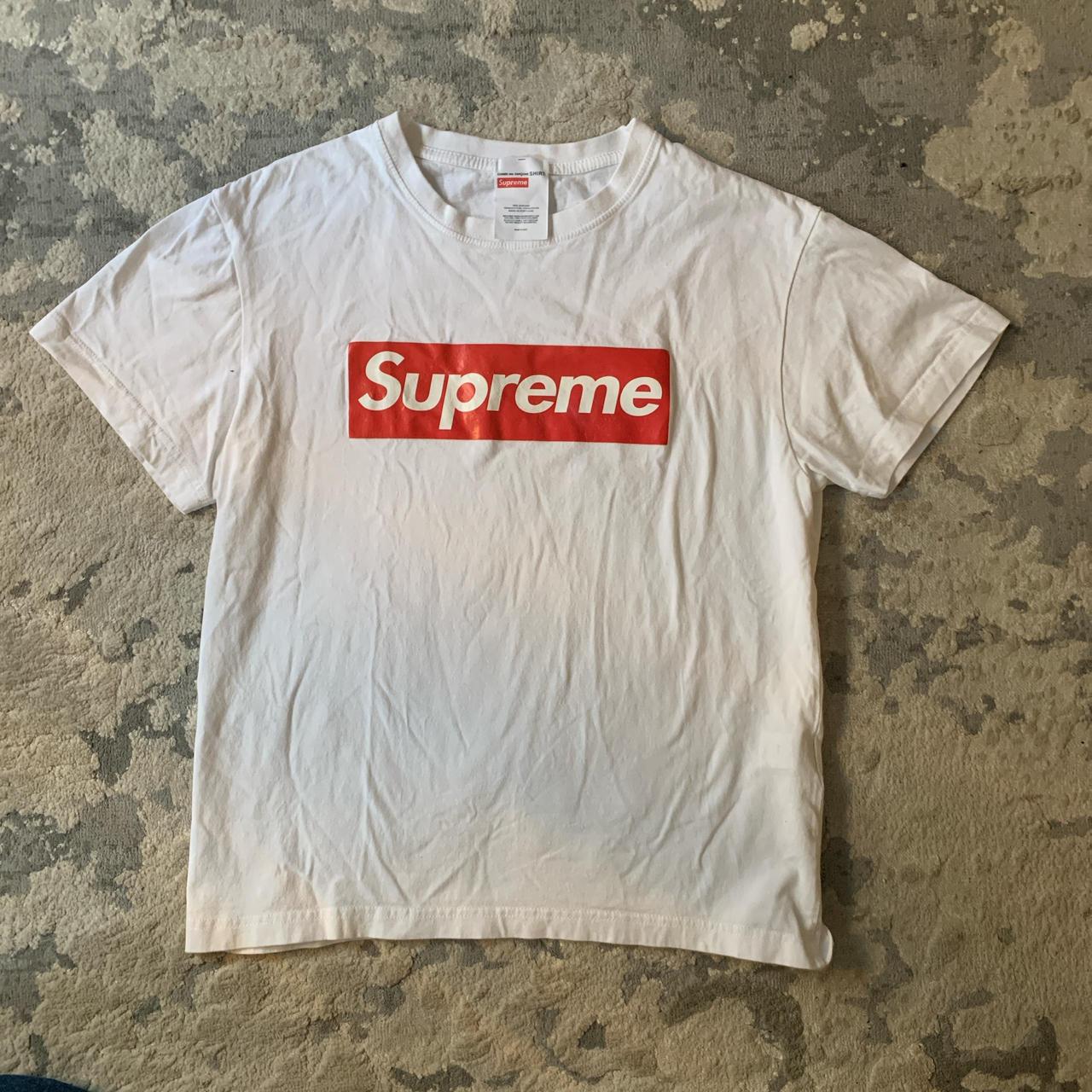 👾RARE Supreme CDG Box Logo Tee - Depop