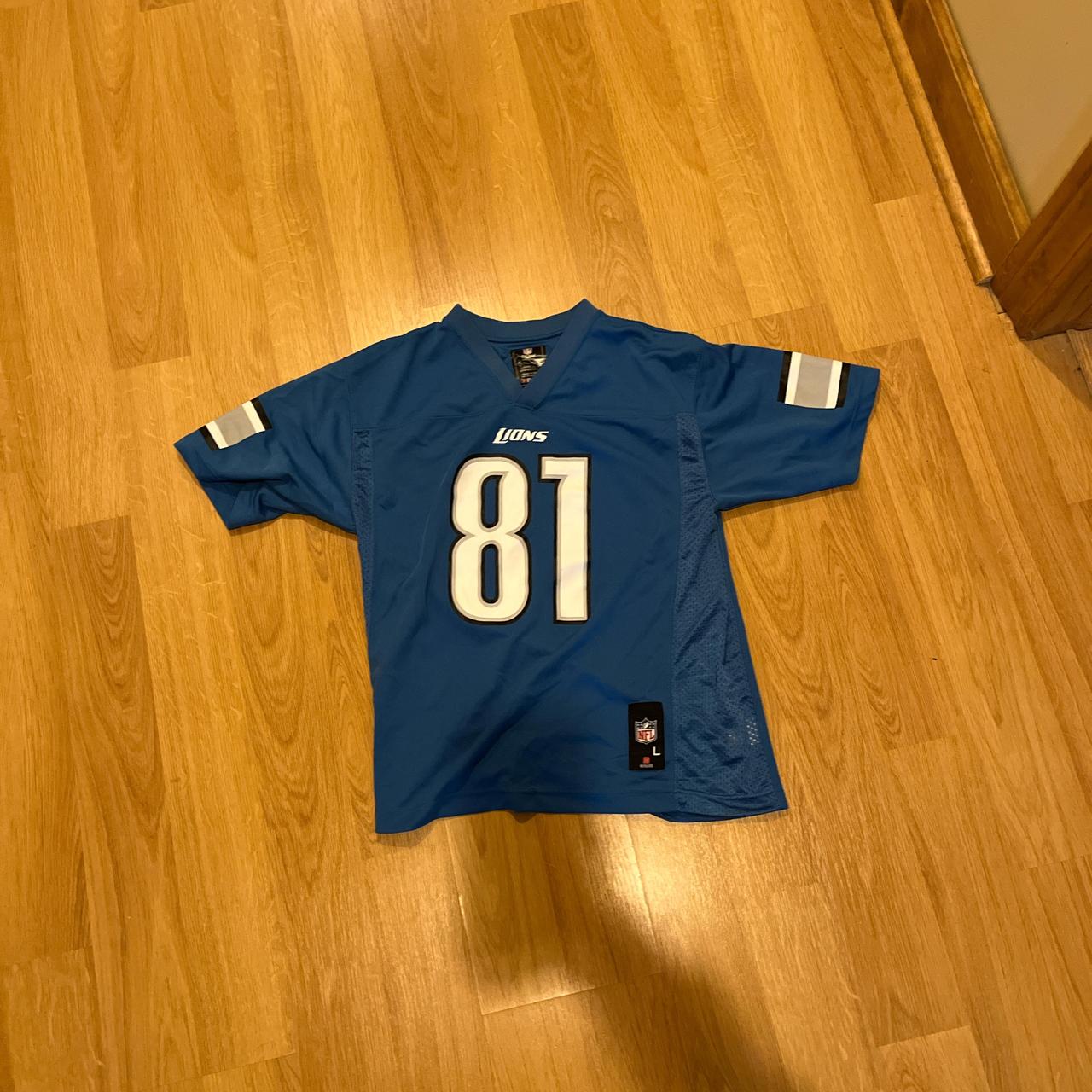 detroit lions jersey number 81 calvin johnson’s... - Depop