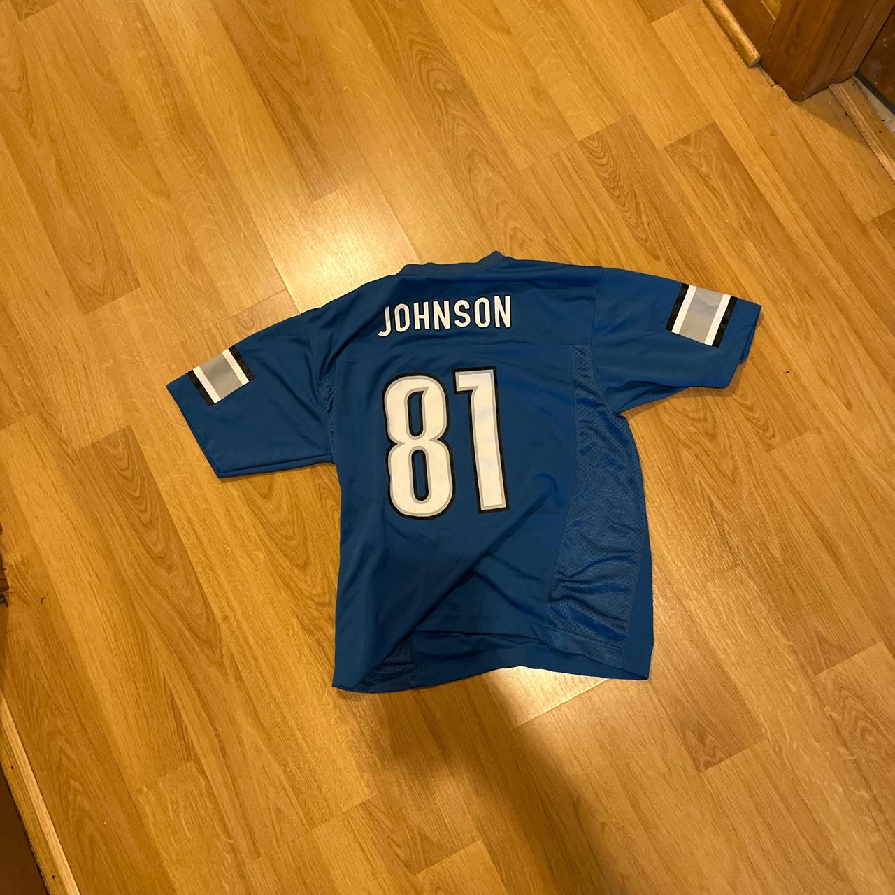 detroit lions jersey number 81 calvin johnson’s... - Depop