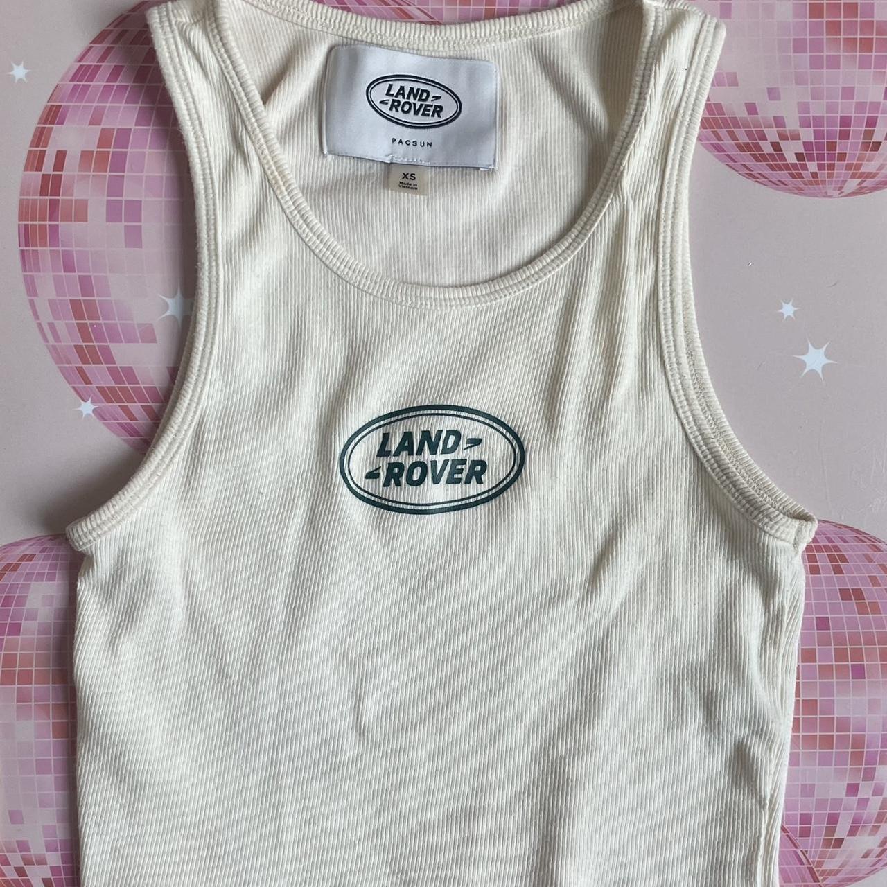 XS “Land Rover” Cropped Pacsun Shirt - Depop