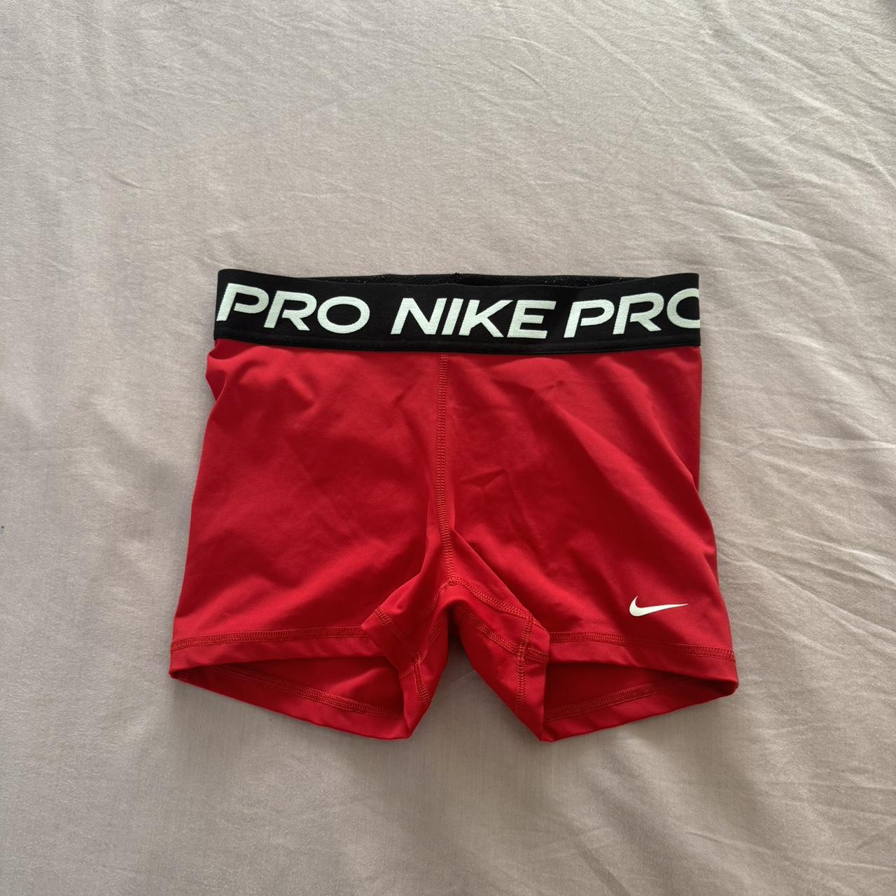 Red Nike Pros (size: Medium) *worn once #nikepro... - Depop