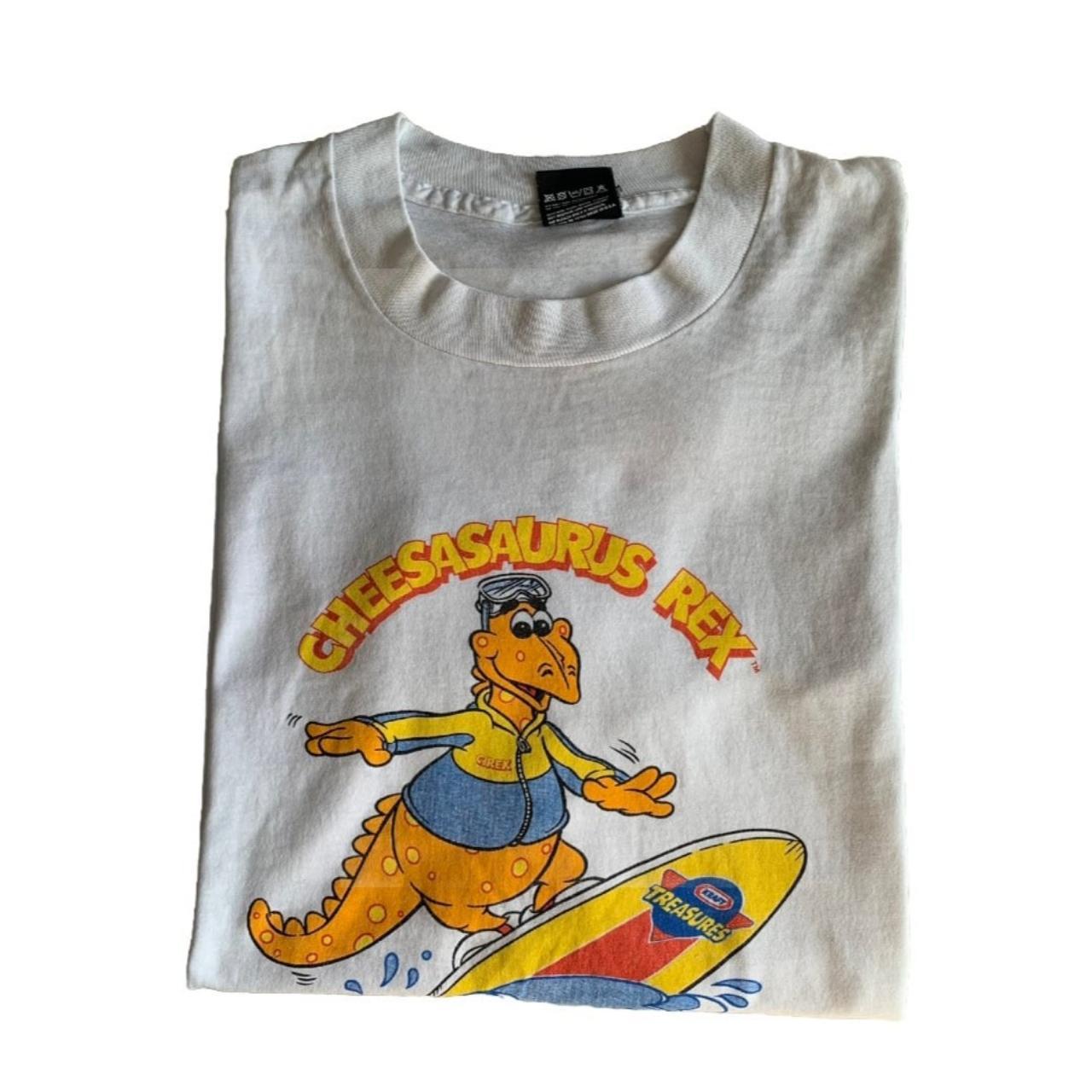 Vintage 90s Cheesasaurus Rex Shirt Good condition no... - Depop