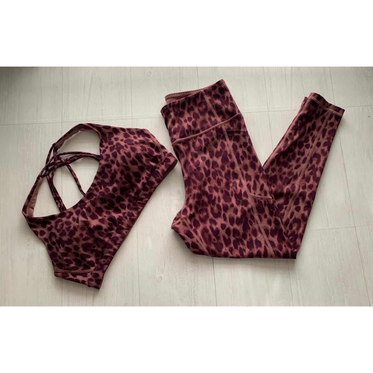 Bundle Victoria's Secret Leopard Print Set Leggings... - Depop
