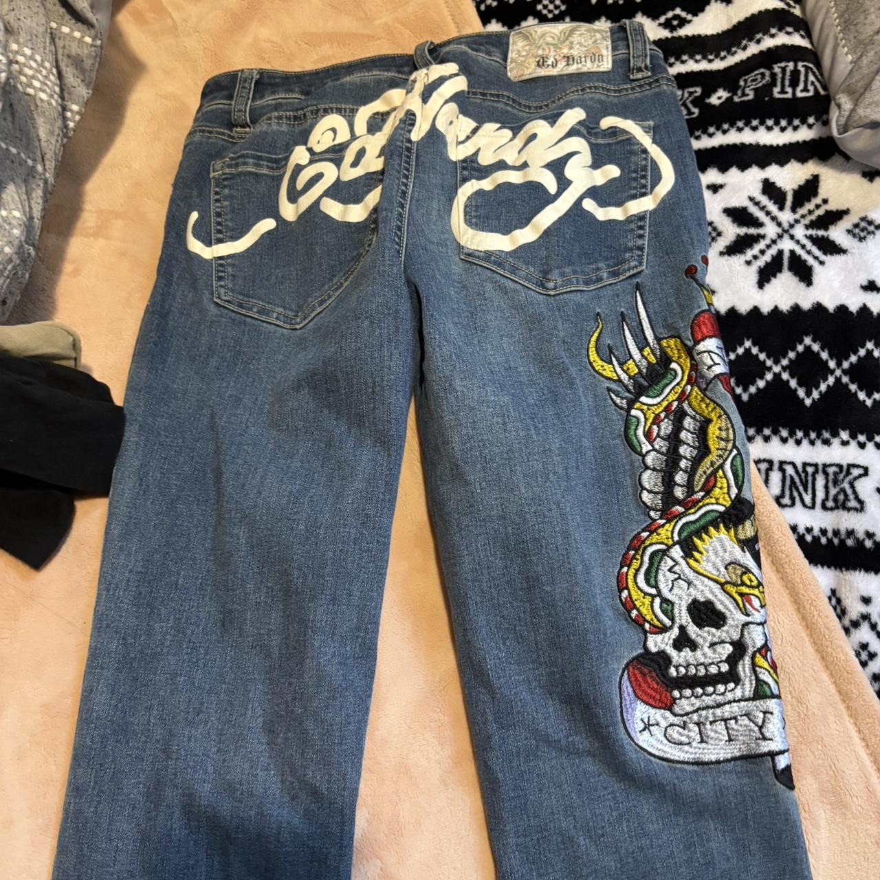 Ed Hardy women’s jeans size 26 | Depop