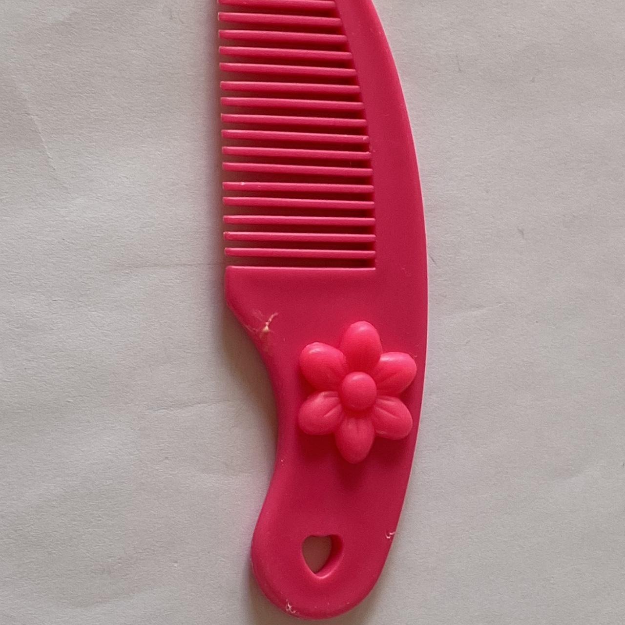 doll comb Pink Flower Hair Brush Bratz Barbie ... | Depop