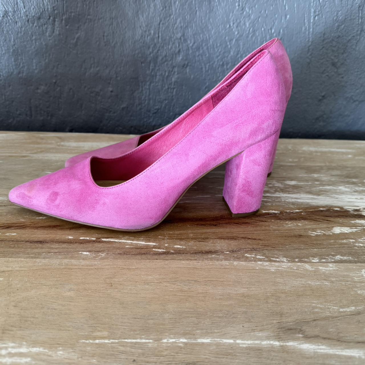 Wittner block heel pump. Worn in office once (see... - Depop