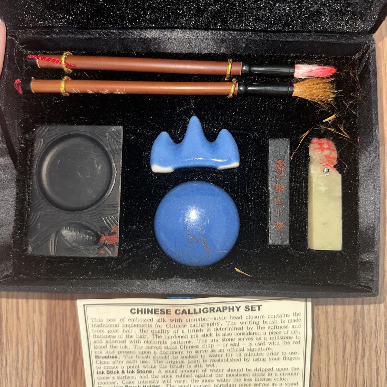 beautiful Chinese calligraphy set world market... - Depop