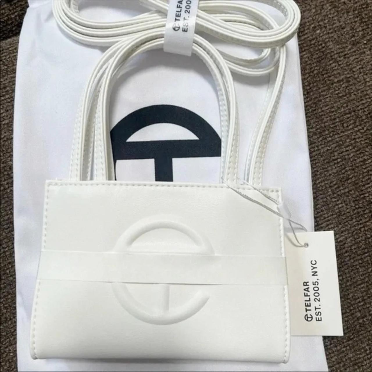 Telfar Medium Shopping Bag White New with tags and... - Depop
