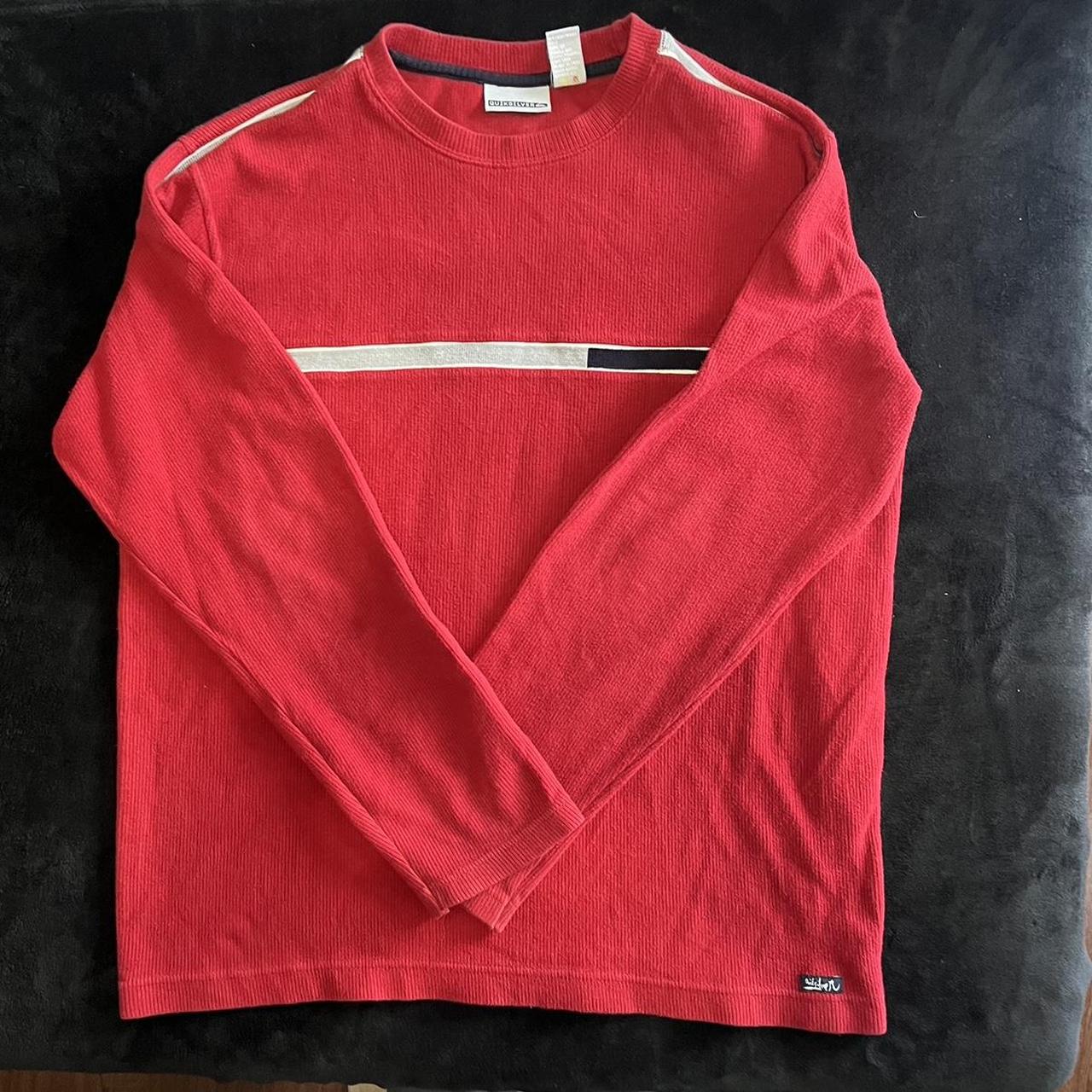 Red Quicksilver sweatshirt - Depop