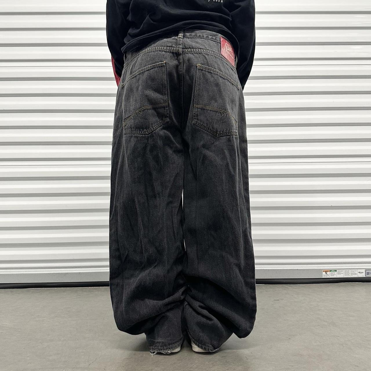 BAGGY BLACK DENIM JEANS G UNIT TAG W 38in / INSEAM... | Depop