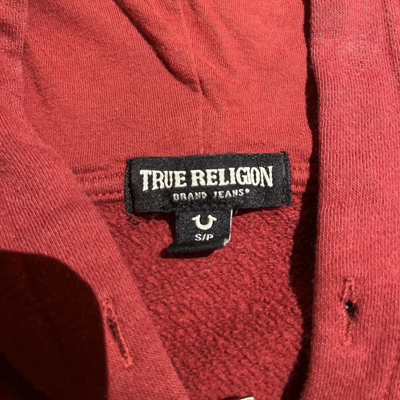 red true religion zip up mens small - Depop