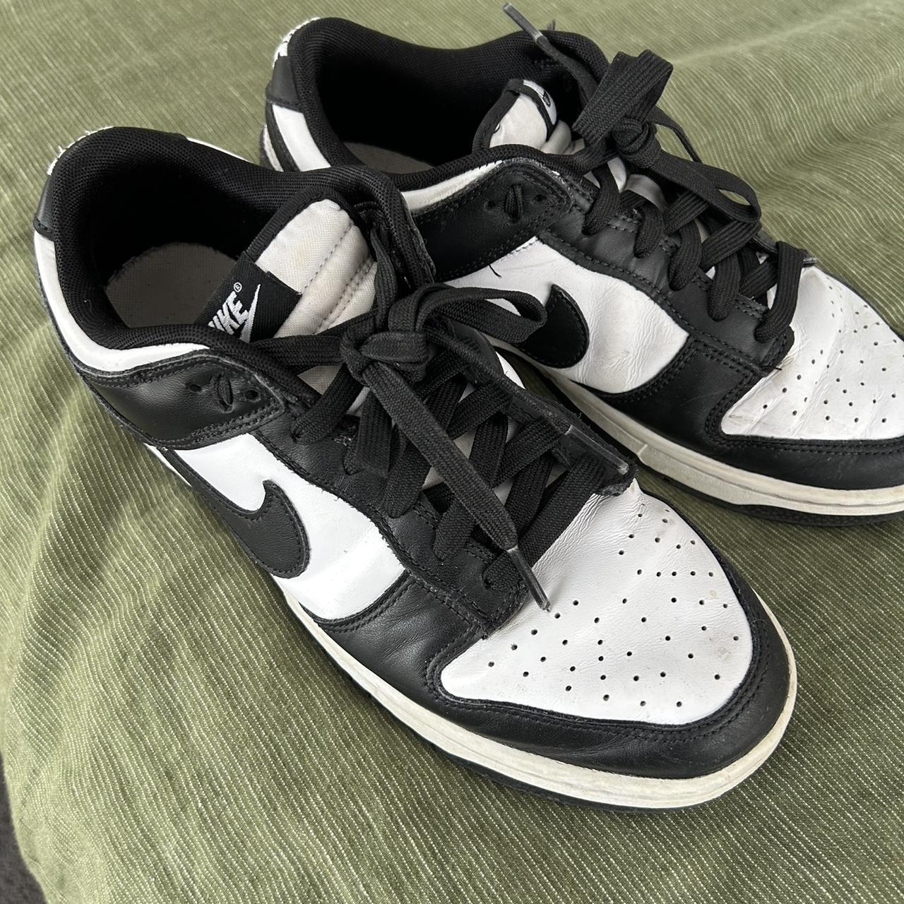 Nike Dunk Low Panda trainers in black and white,... | Depop