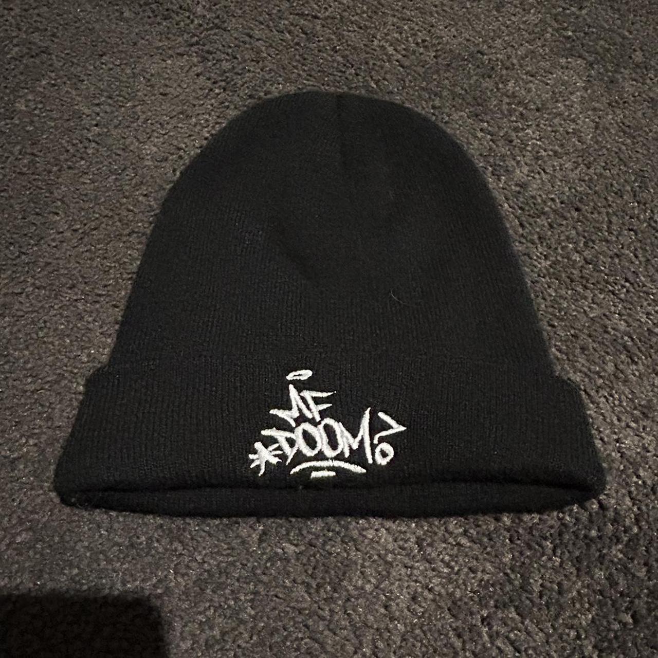 rare MF DOOM beanie would fit anyone #MFDOOM - Depop