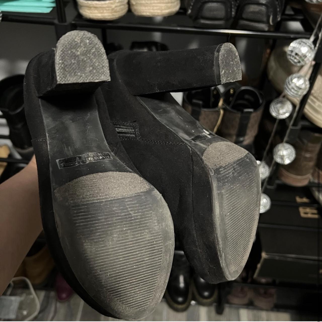 Report Boots 4 inch black suede heeled boots - Depop