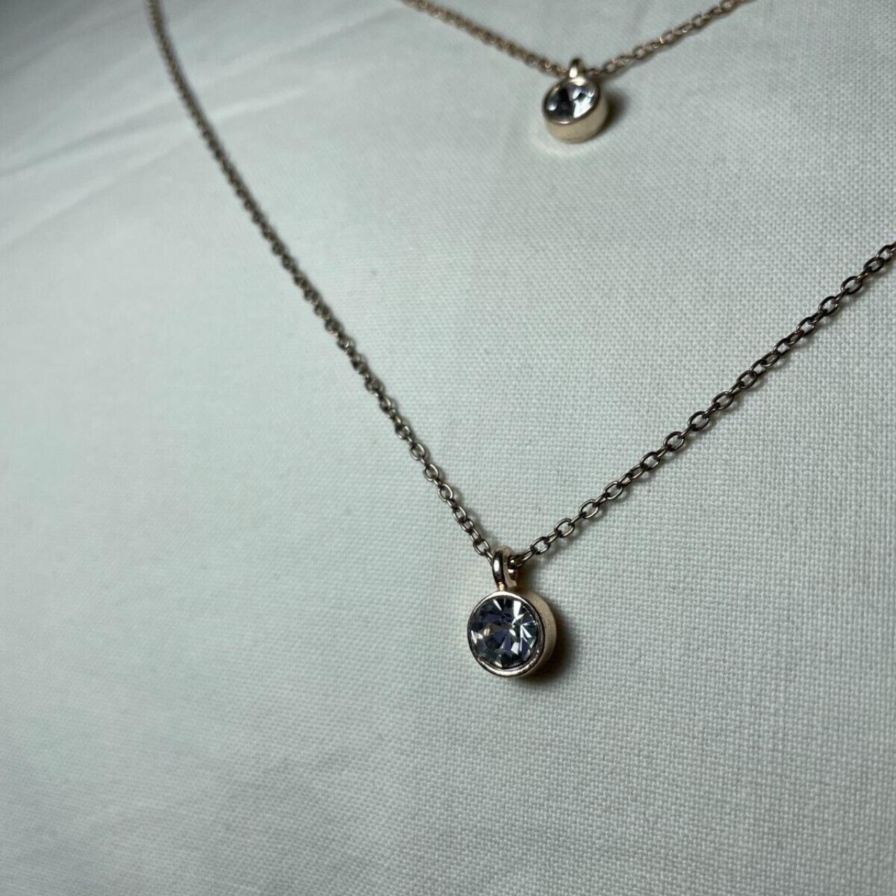 Pierre Cardin Rose Gold Tone Triple Diamanté... - Depop