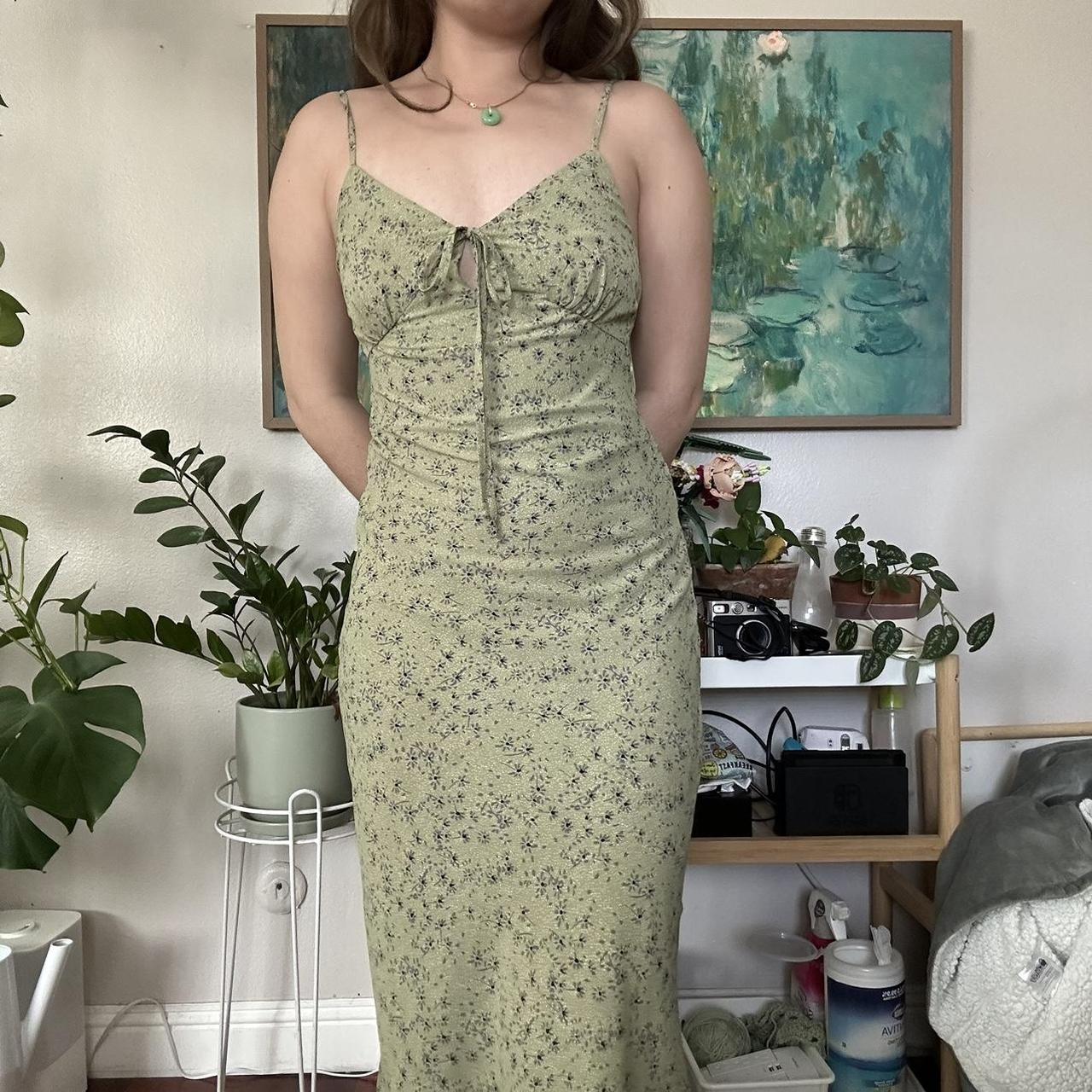 PacSun Women's Green Dress | Depop