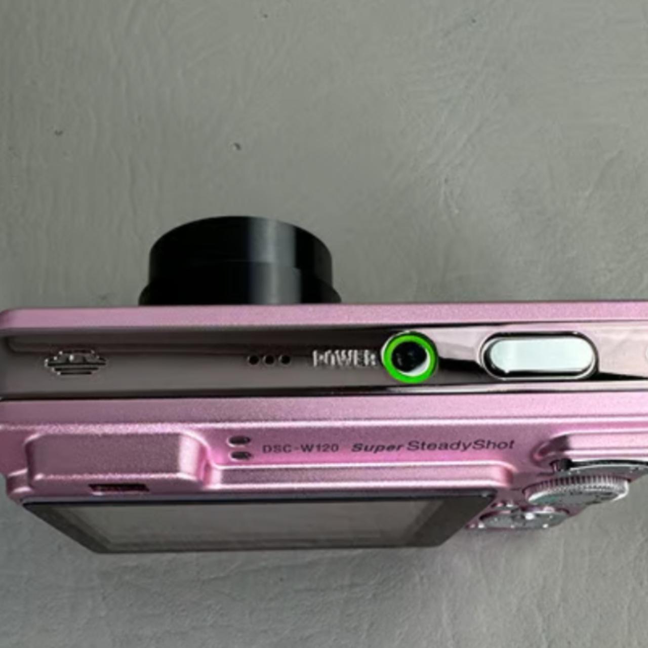 Sony Cyber-shot DSC-W120 Pink Digital Camera 7.2MP +... - Depop