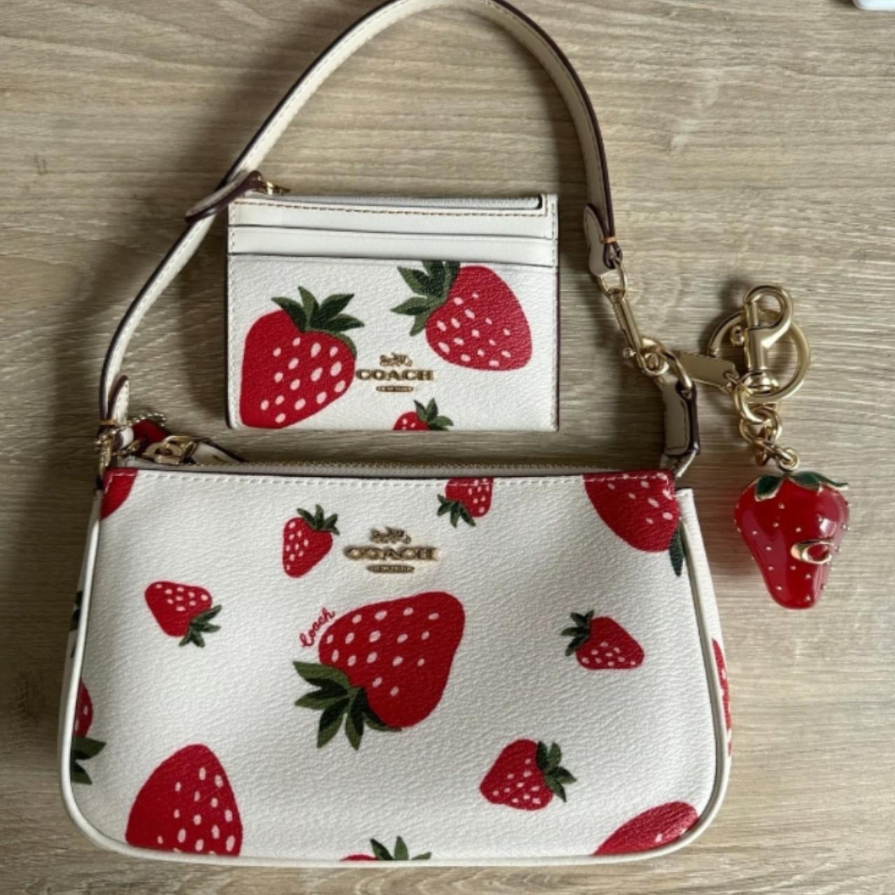 Coach Strawberry Nolita 19 Purse, Strawberry... - Depop