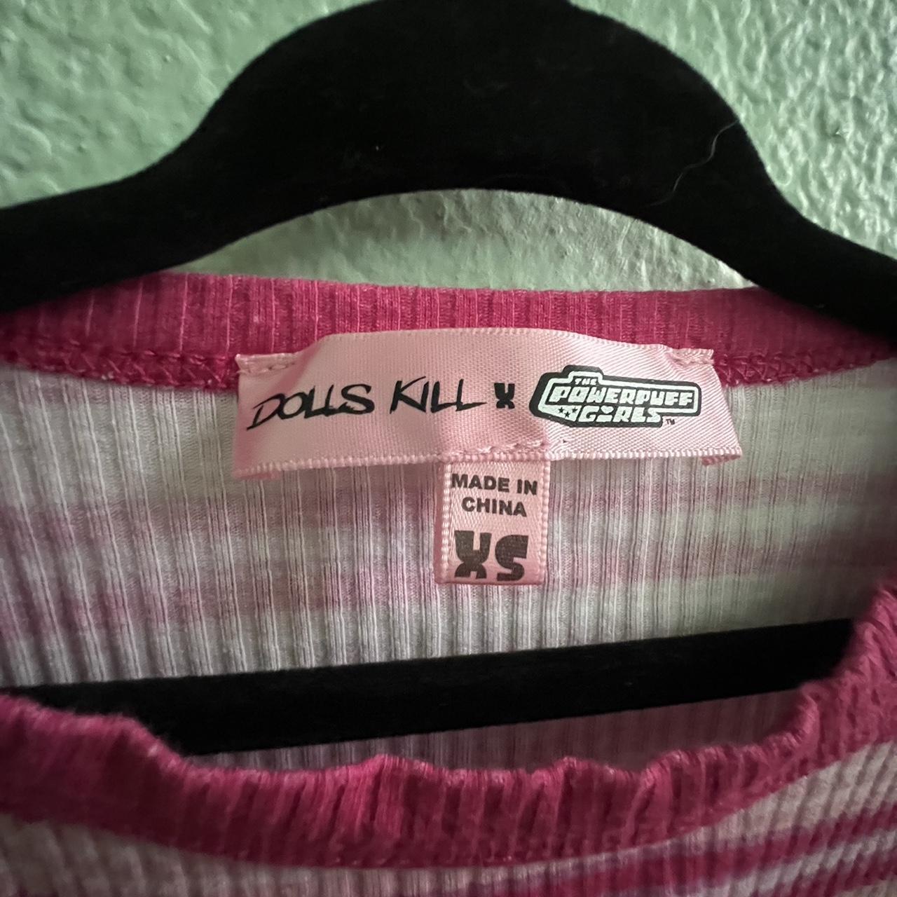 powerpuff girls baby tee from dollskill womens xsmall - Depop