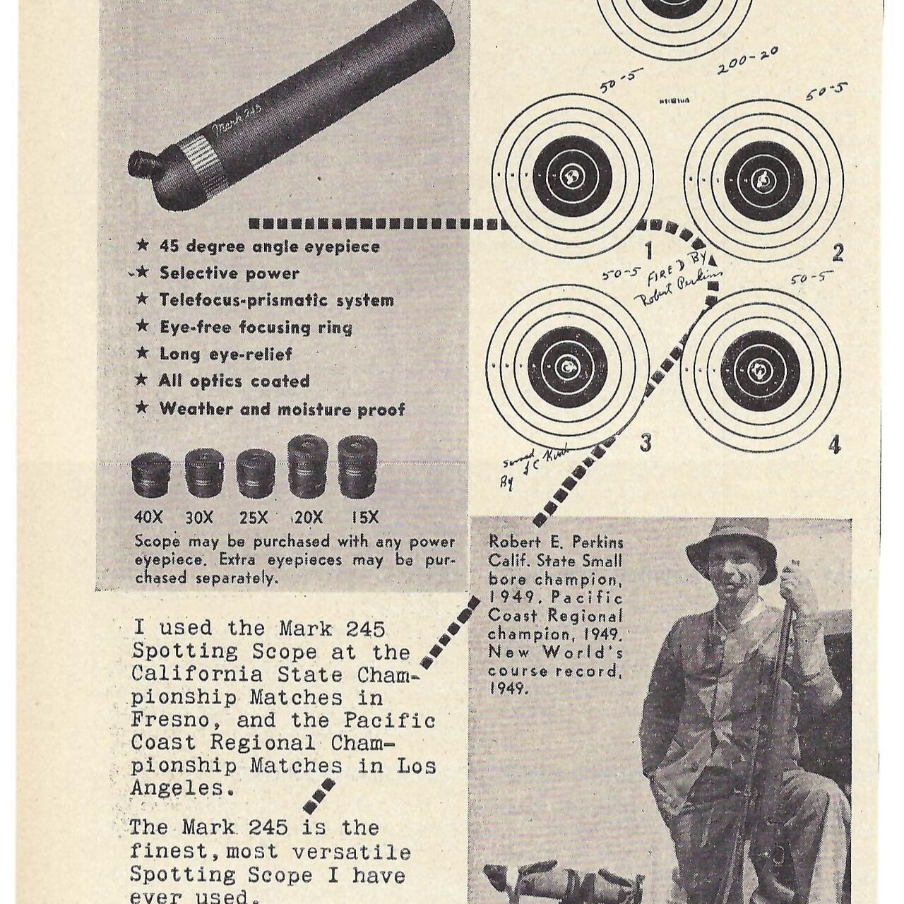 1949 Davidson Manufacturing Mark 245 Spotting Scope... - Depop
