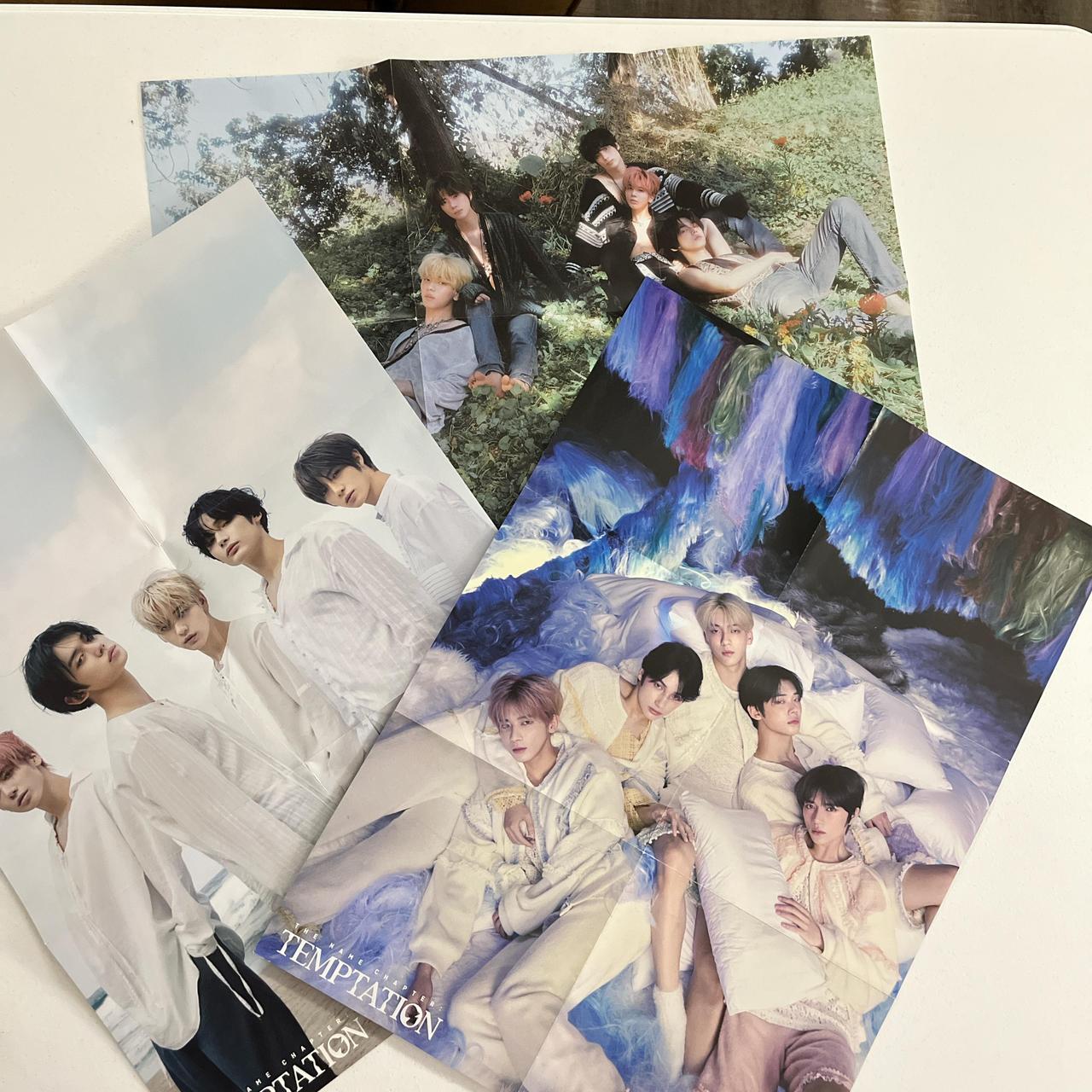 Txt temptation posters and cds will come with freebies - Depop