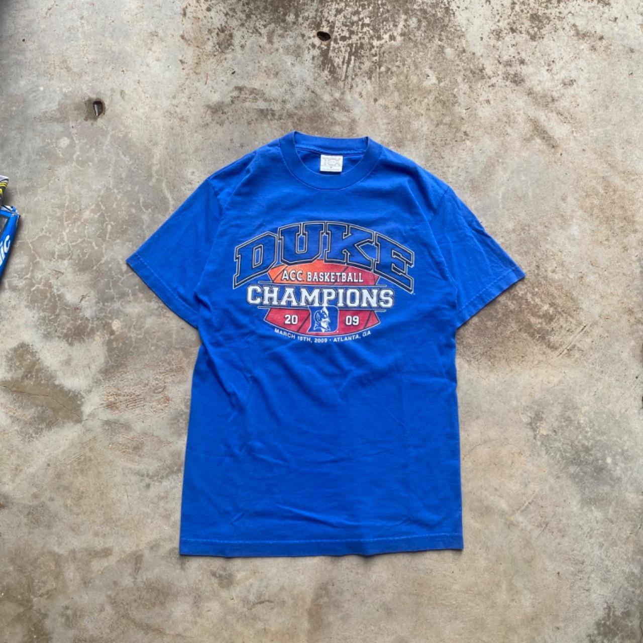Vintage Duke Basketball ACC Champions Tee size... - Depop