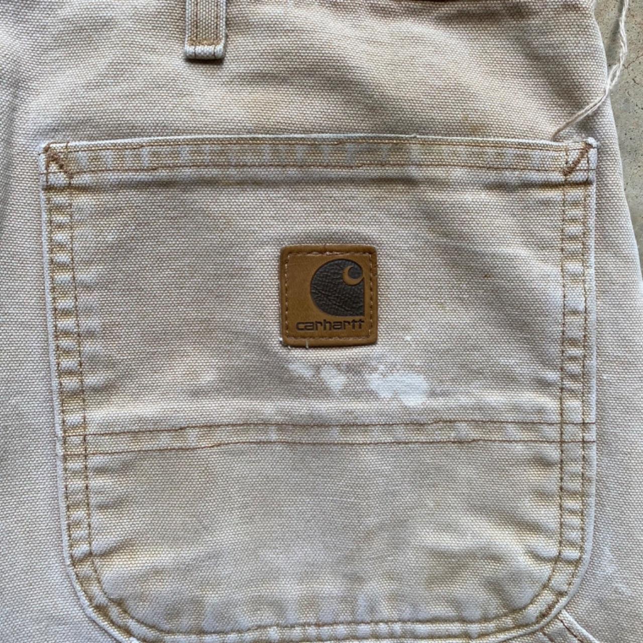 CRAZY faded 90s carhartt workwear carpenter... - Depop