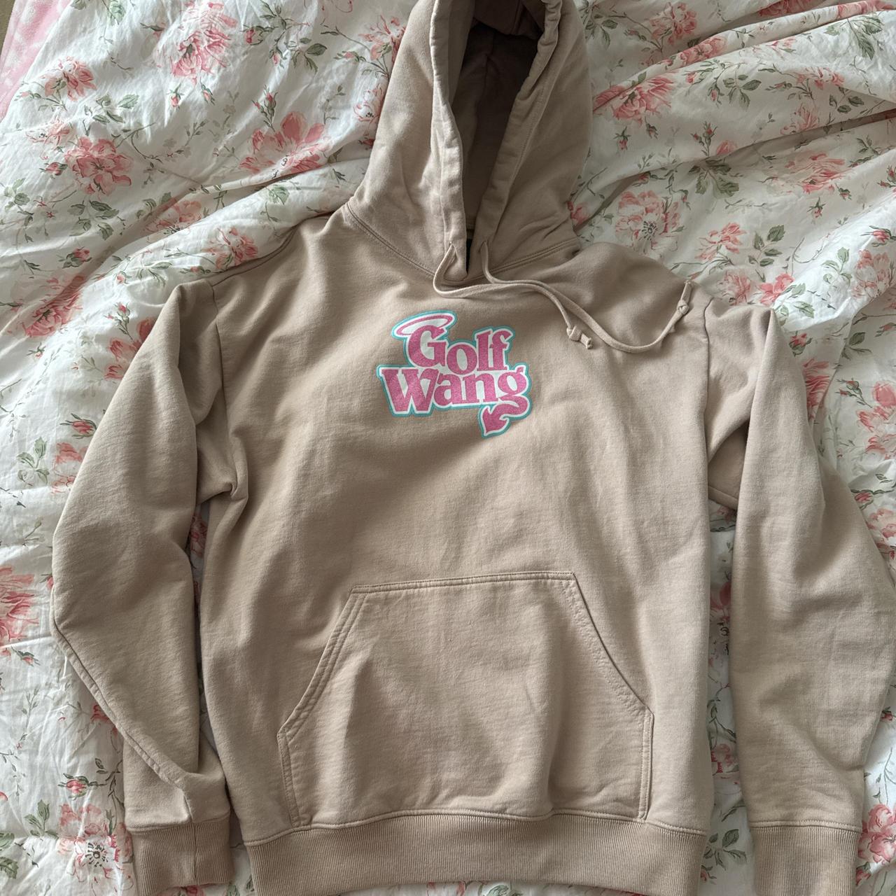 golf wang tan cupid devil glitter hoodie. barely... | Depop
