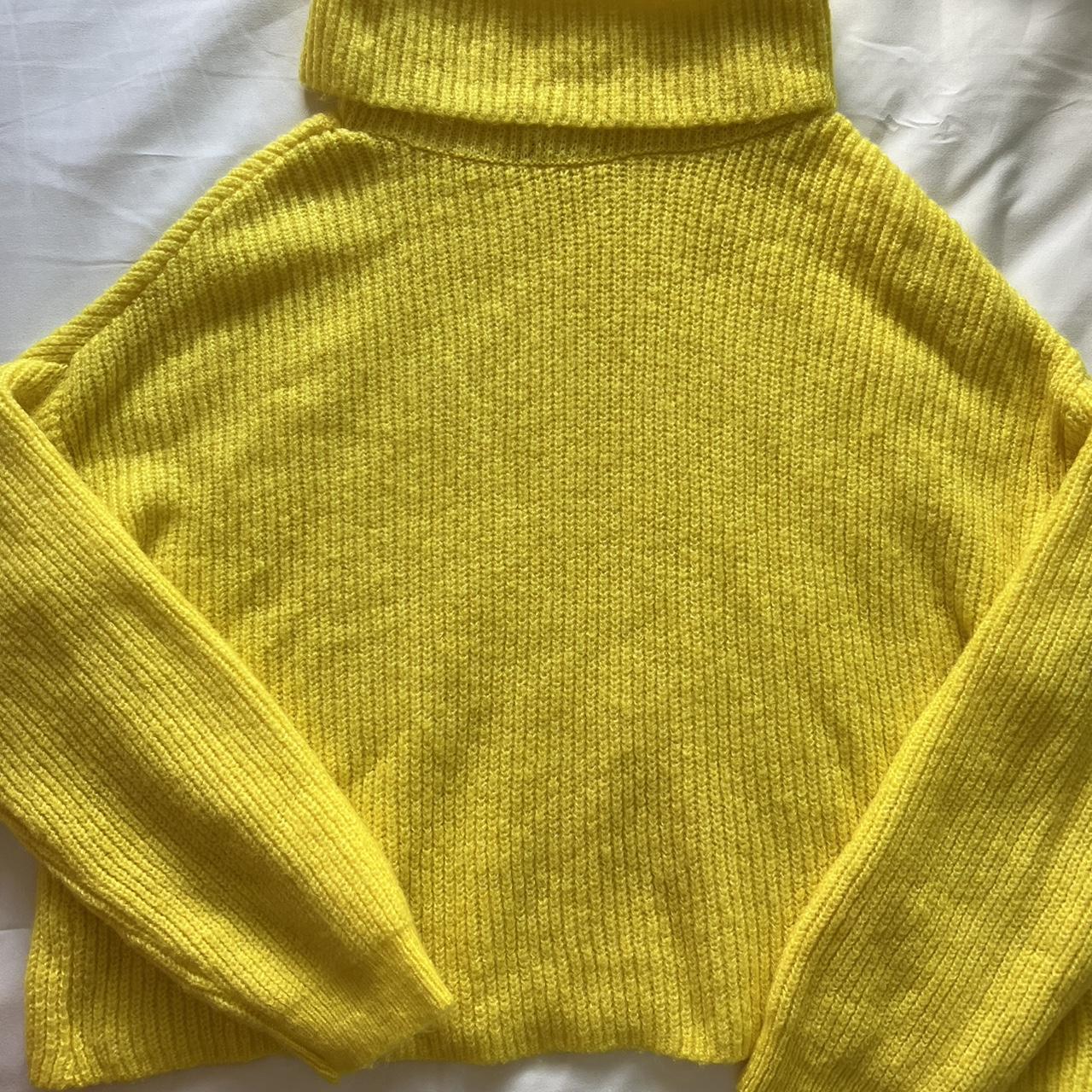 Marshalls Yellow turtleneck sweatshirt size s Only... - Depop