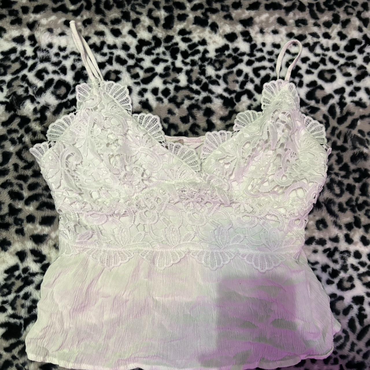 Lace angelic Y2K tank top 🤍 - Depop