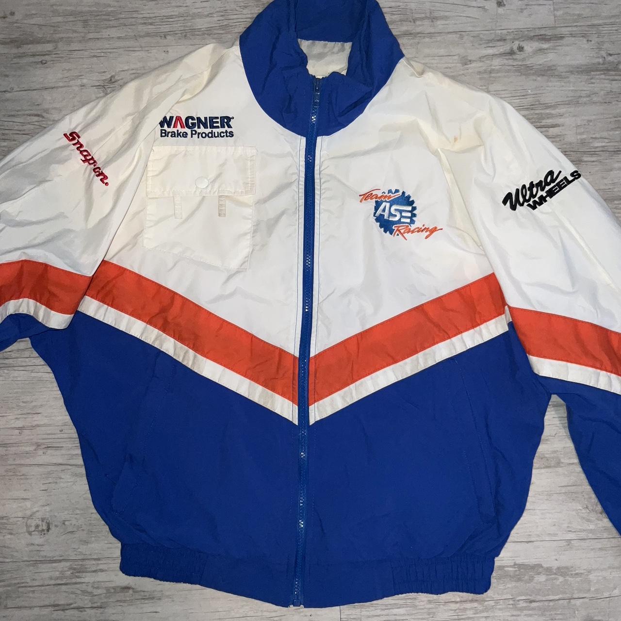 Team ASE Racing jacket Side stitching (Snap-On)... - Depop