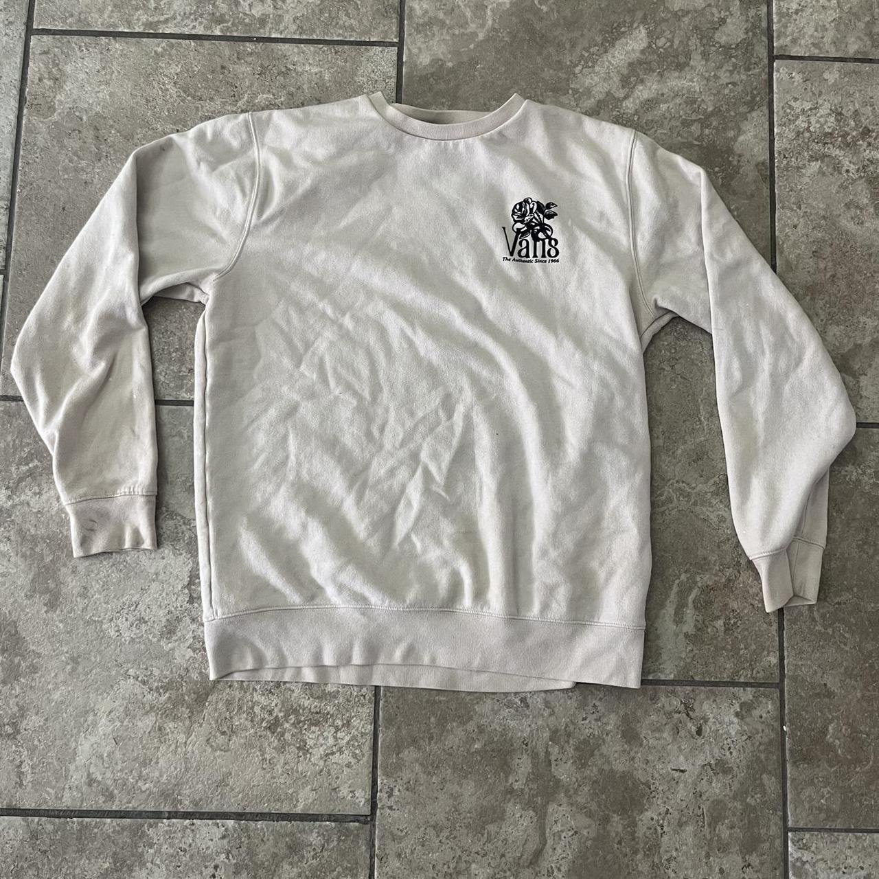 Vans rose sweater, great condition, has small white... | Depop