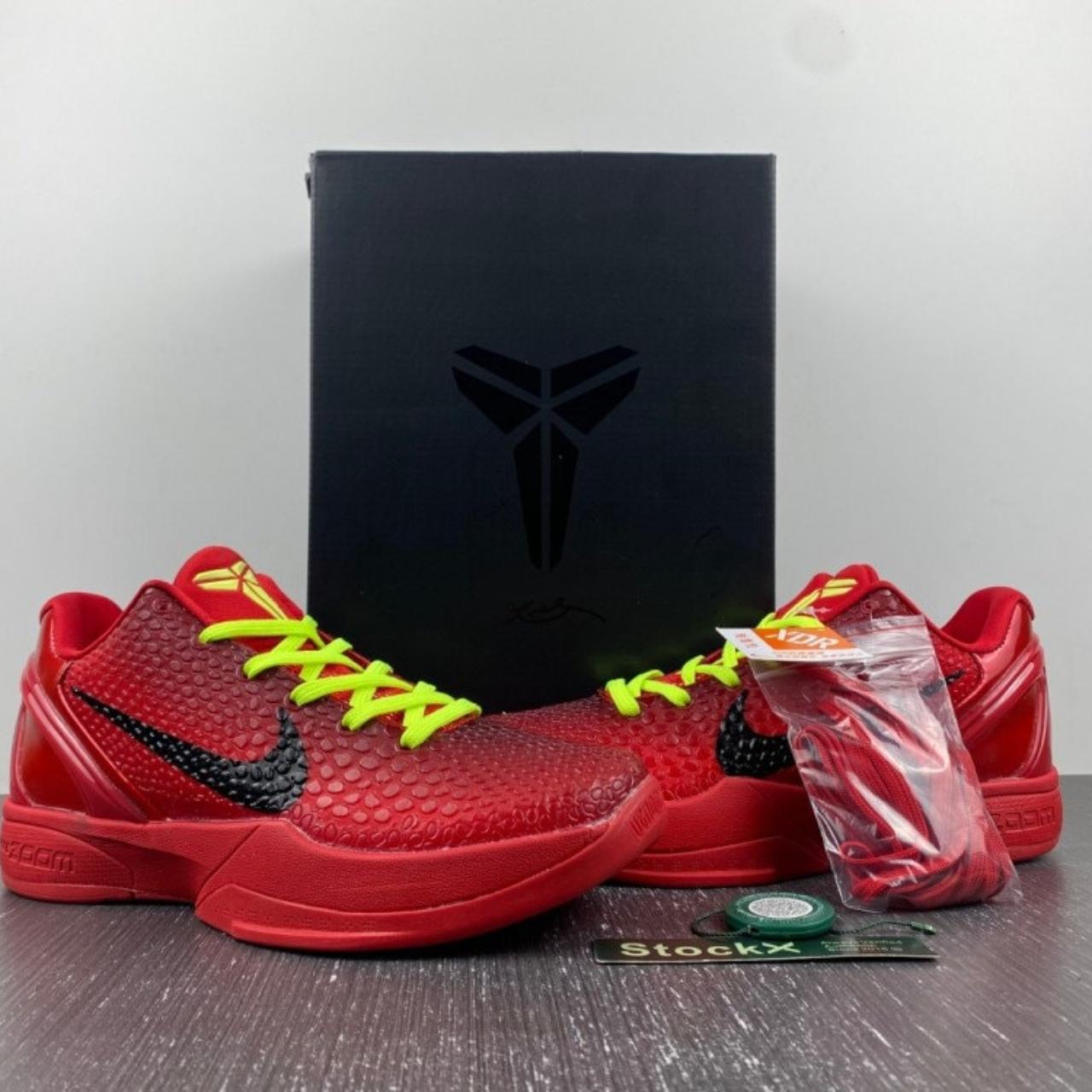 The Kobe 6 Protro Reverse Grinch sneakers are a bold... - Depop