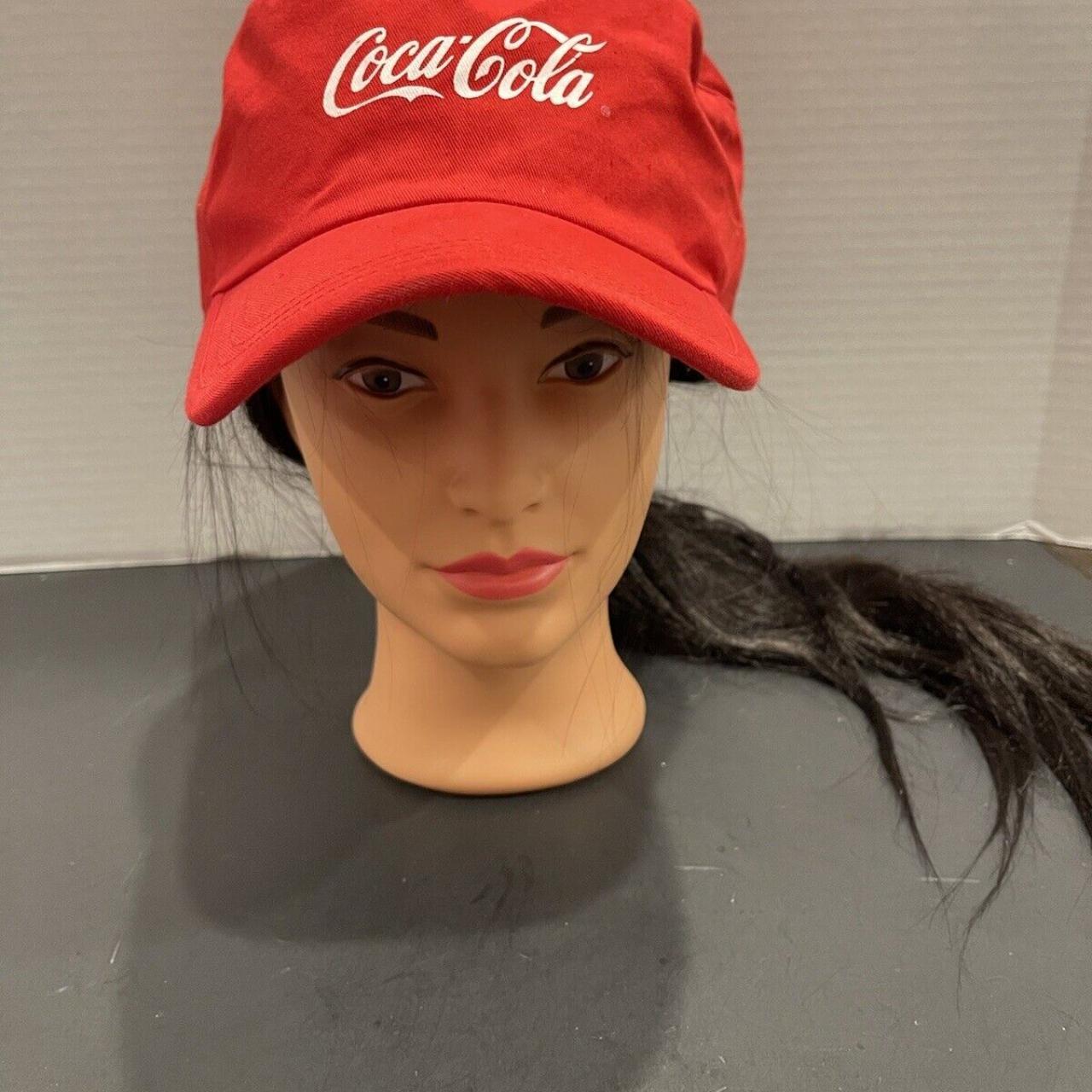 Vintage 90s Coca Cola Fitted Hat Cap Stretch Vintage... - Depop