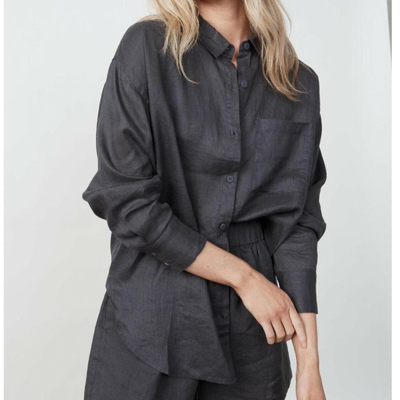 Decjuba D-Luxe Linen Shirt size M/L, oversized,... | Depop