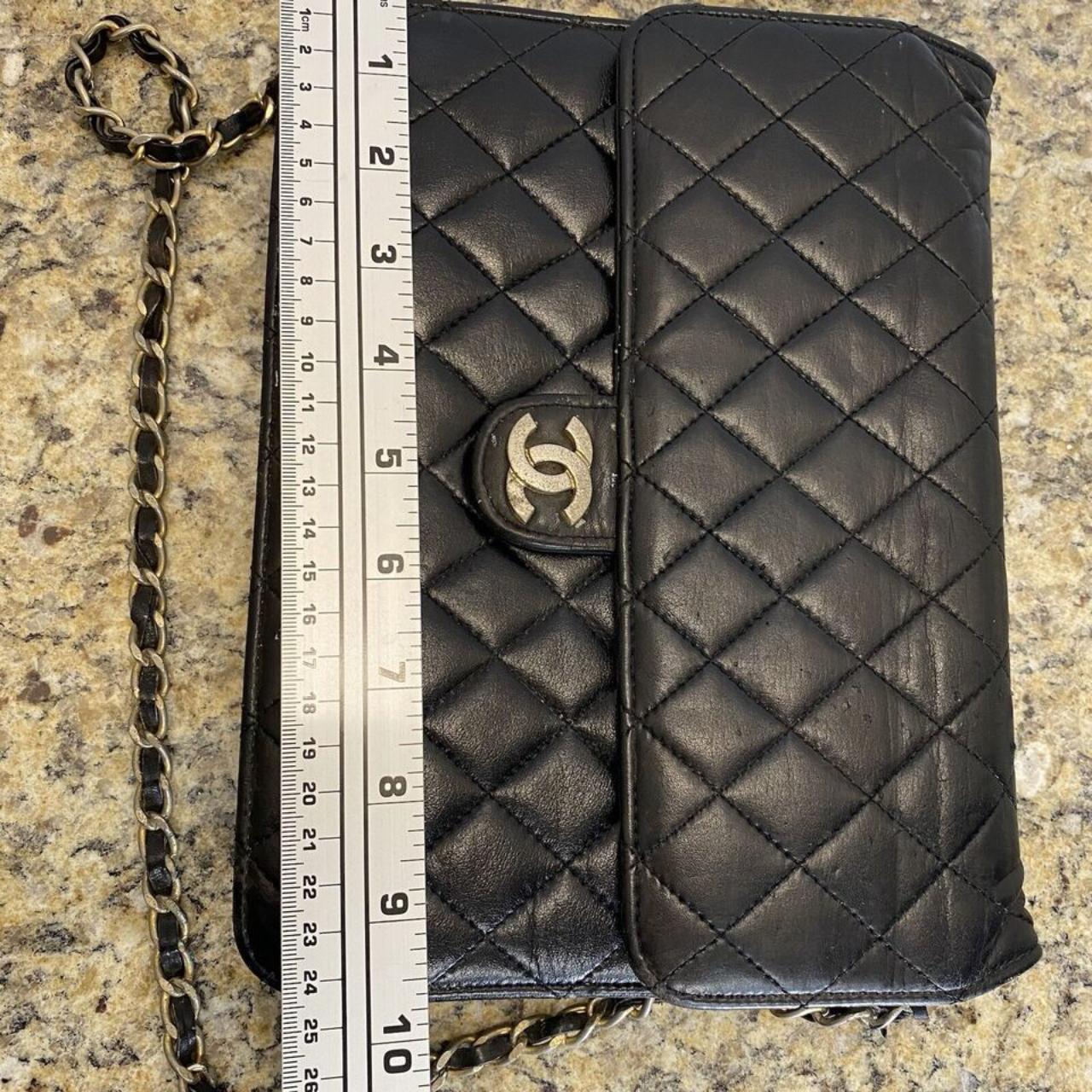 CHANEL Single Flap Bag AUTHENTIC Vintage Shoulder... - Depop