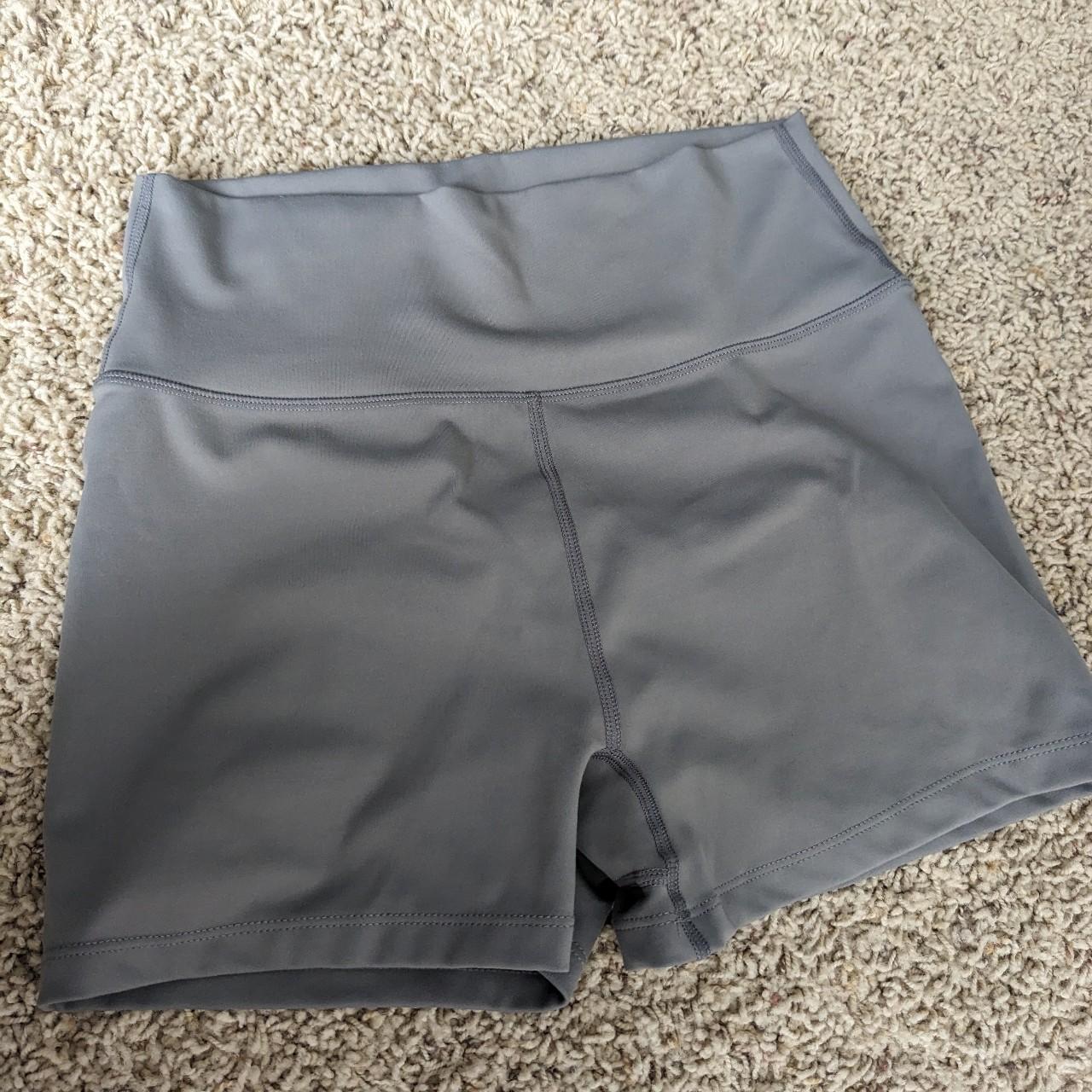 Grey Athletic Shorts Fit small - Depop