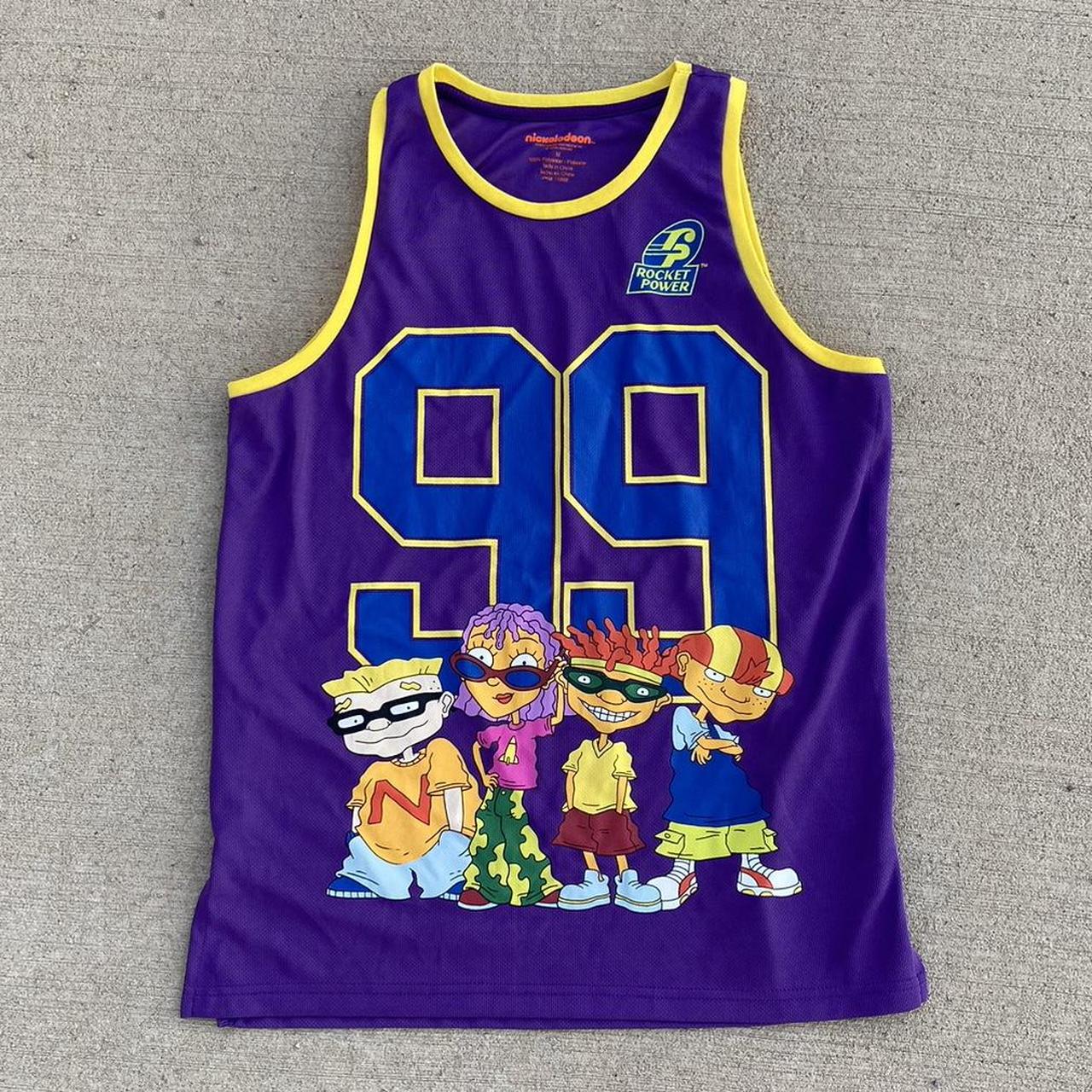 Purple and yellow Rugrats basketball jersey Size... | Depop
