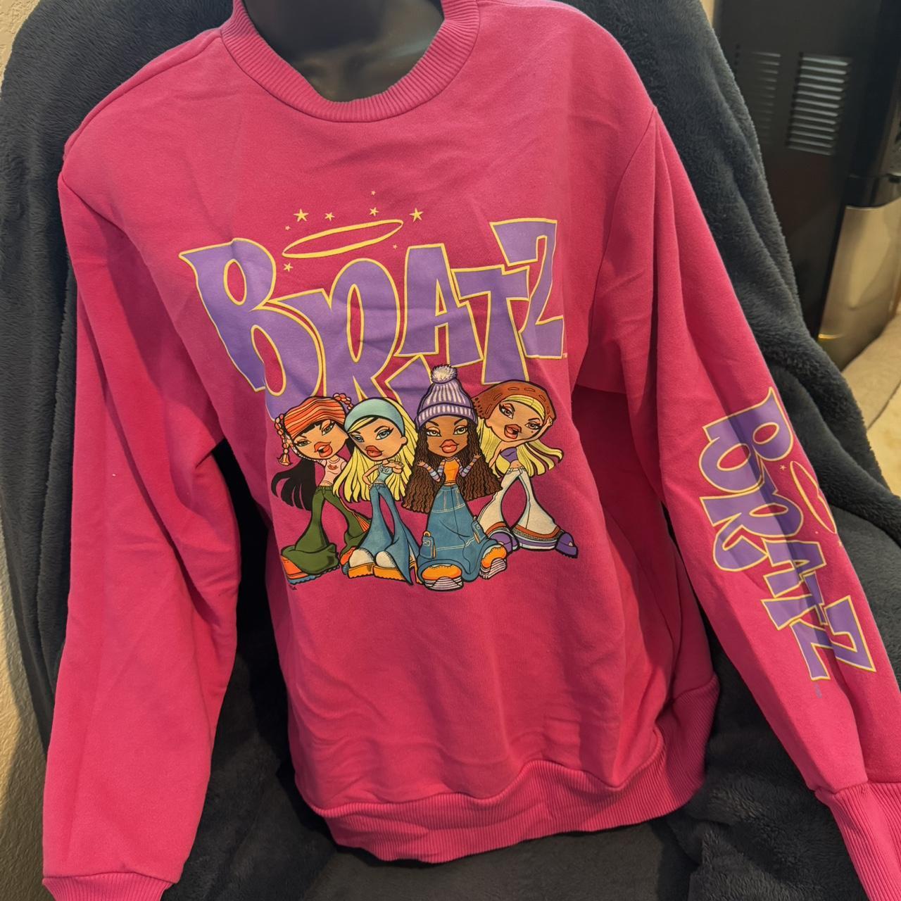 Pink Bratz sweatshirt, super cute and comfy #kidcore... | Depop