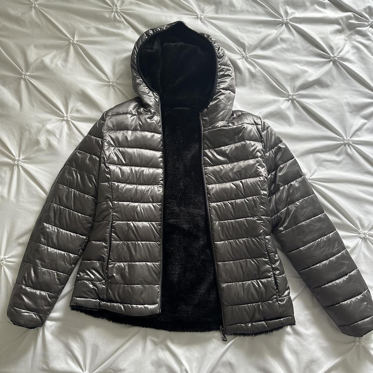 Andrew Marc ultra soft reversible jacket. #puffer... - Depop