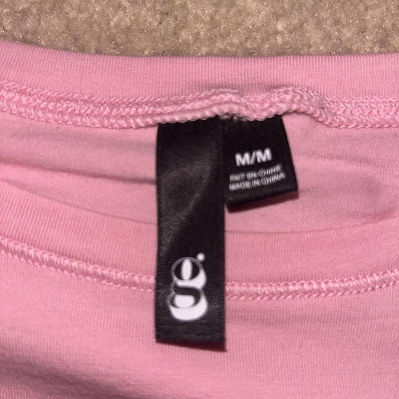 garage pink long sleeve top lightweight never worn... - Depop