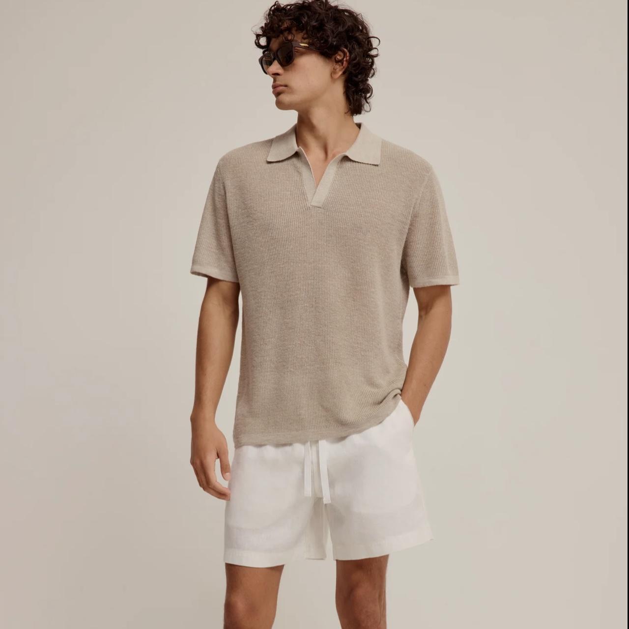 Venroy Rib Knit Open Neck Polo • Brand new with tag - Depop