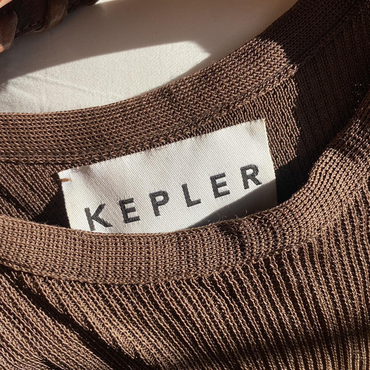 form fitting semi sheer knit kepler london yianna... | Depop