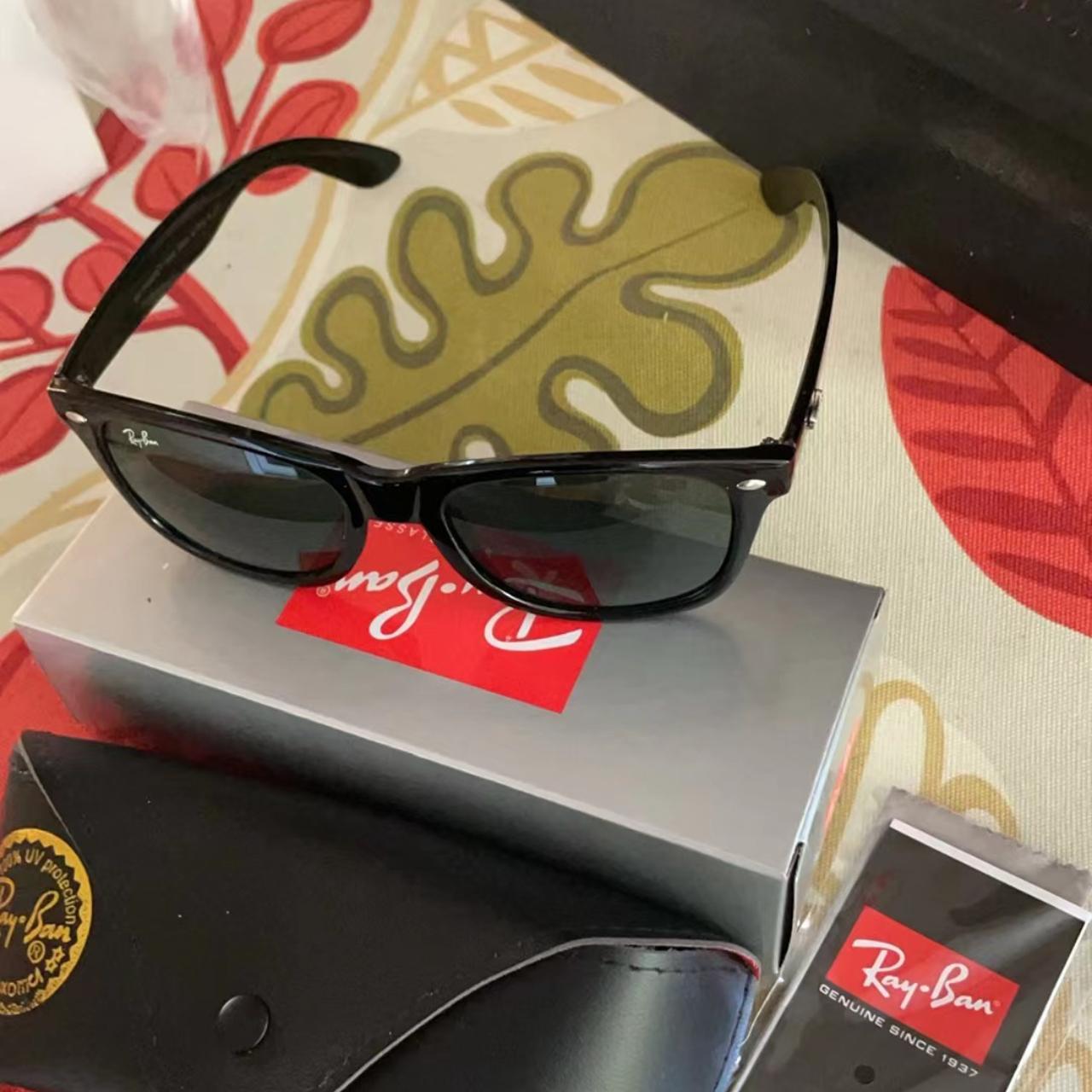 Women men Ray-Ban Wayfarer RB2140 Unisex Classic... - Depop