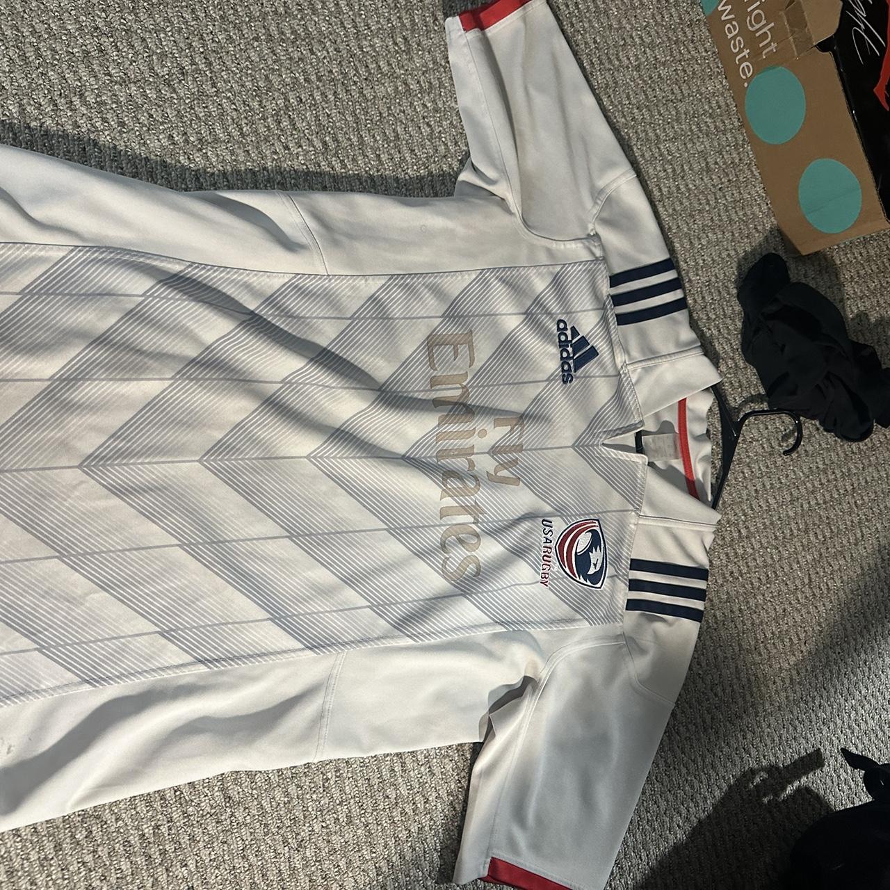 USA Rugby Jersey Advertising Logos are off the... - Depop